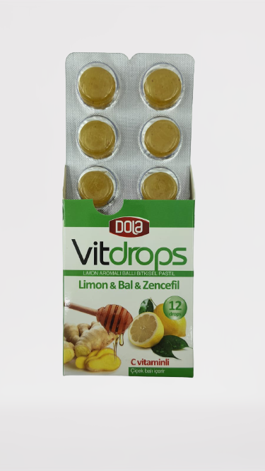Dola Vitdrops Boğaz Pastili & Atom Çay Paketi 3'lü Set